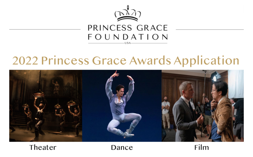 2022 PRINCESS GRACE AWARDS APPLICATION NOW AVAILABLE - Princess Grace ...